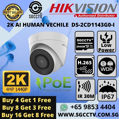 Hikvision 4MP DOME DS-2CD1143G0-I DS-2CD1343G2-I 2K Res